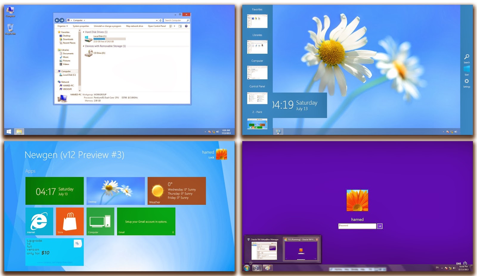 Téléchargez votre thème Windows 8.1 pour Windows XP et Win 7