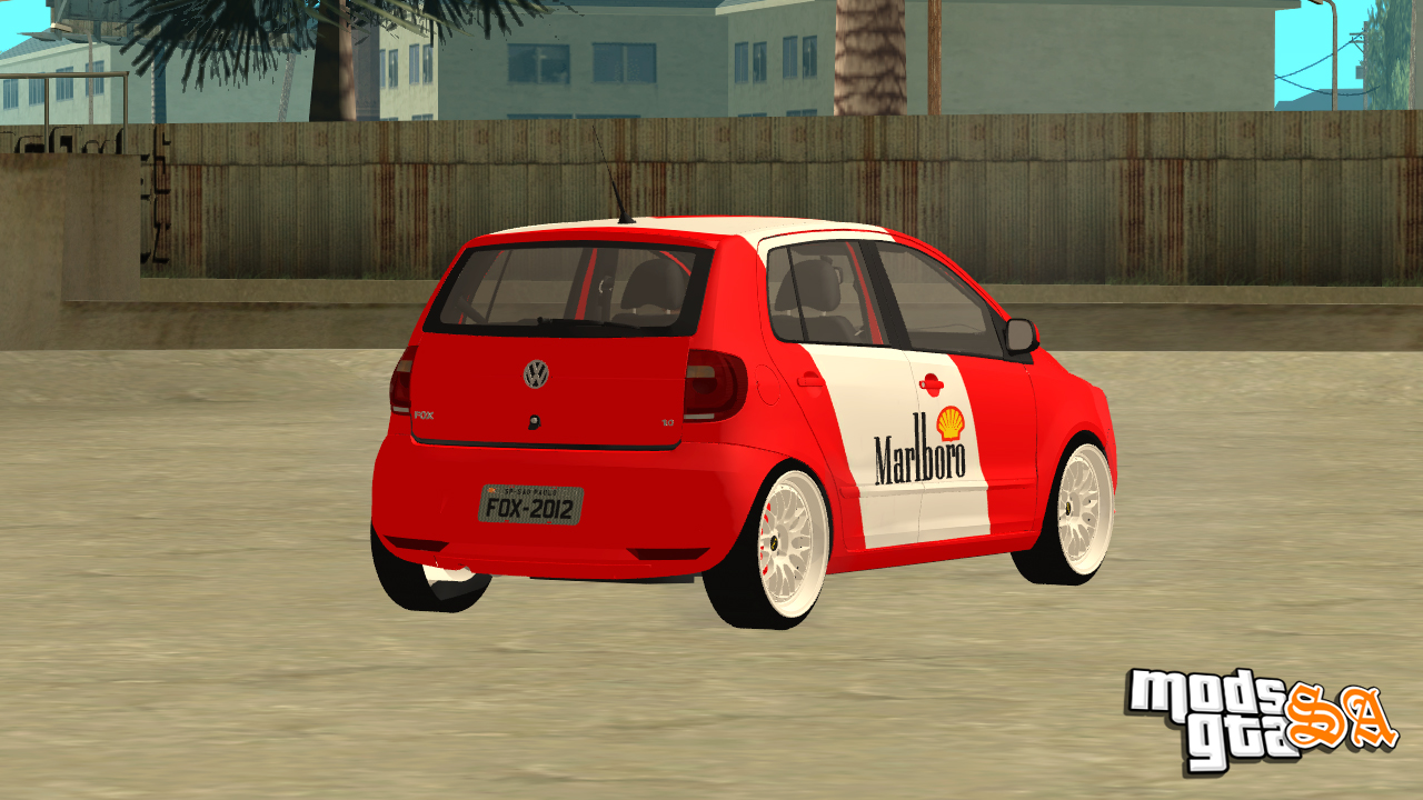 Mods GTA San Andreas: Volkswagen Fox Marlboro Rodas BBS