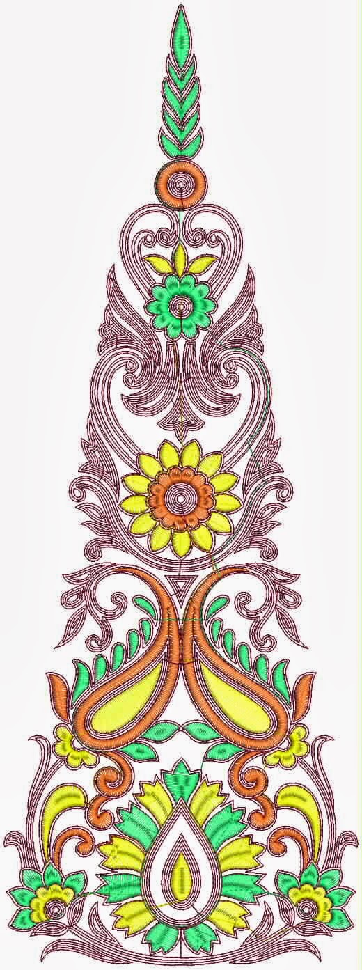 EmbDesignTube: Long Kali Designs For Party Wear Dresses