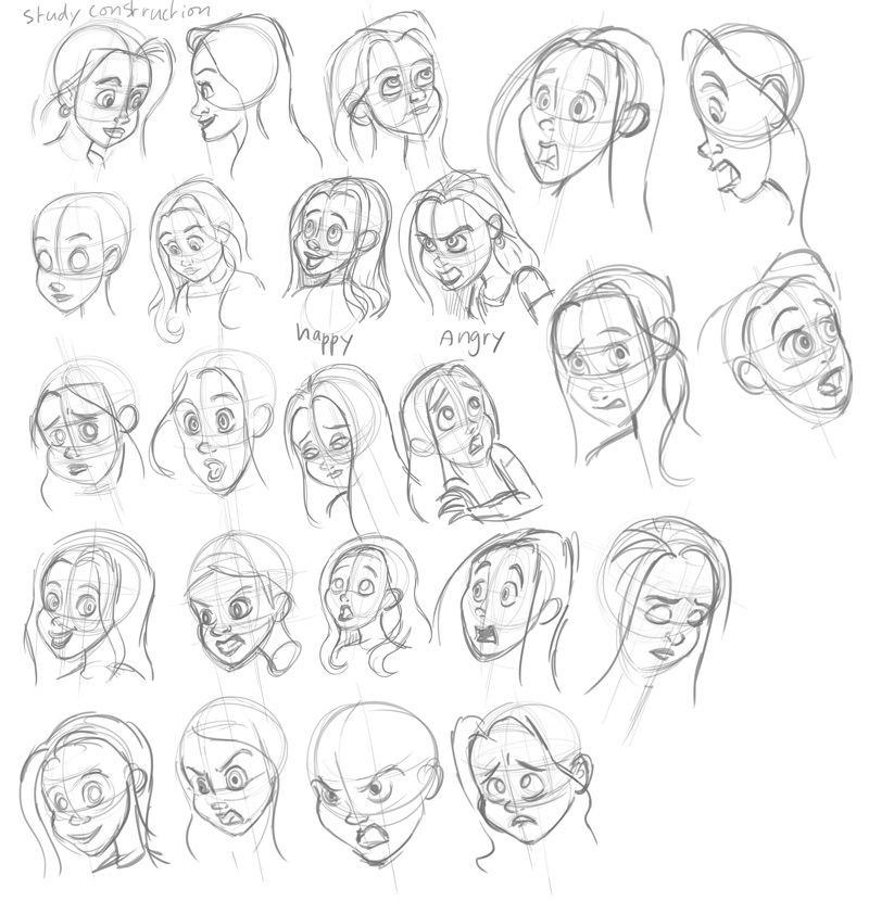 Learning drawing principles: more emotions