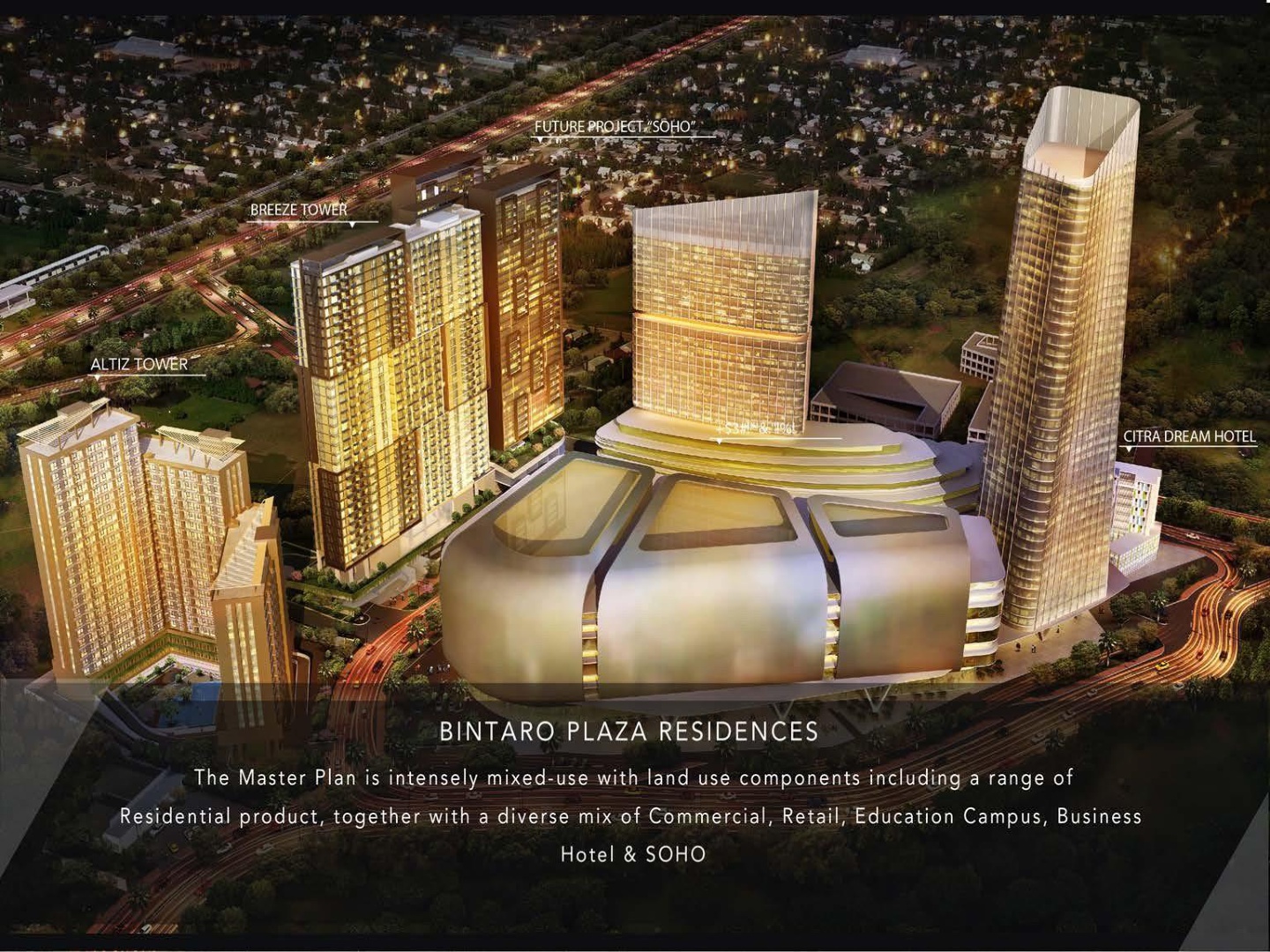 Apartemen Bintaro Plaza Residences Tower The Breeze - paramount land