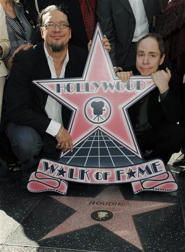 WILD ABOUT HARRY: Penn & Teller to get Walk of Fame star near Houdini ...