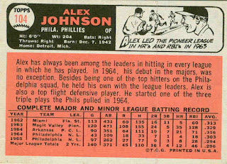 1966 Topps Baseball: Alex Johnson (#104)