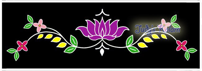 Judy's Kolams: Border kolams