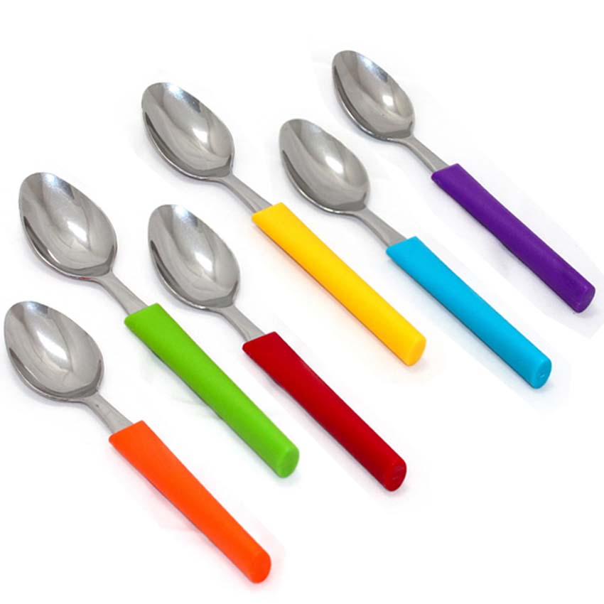 OX-602 Rainbow Spoon Set Oxone (6Pcs) | Perabotan Rumah Tangga