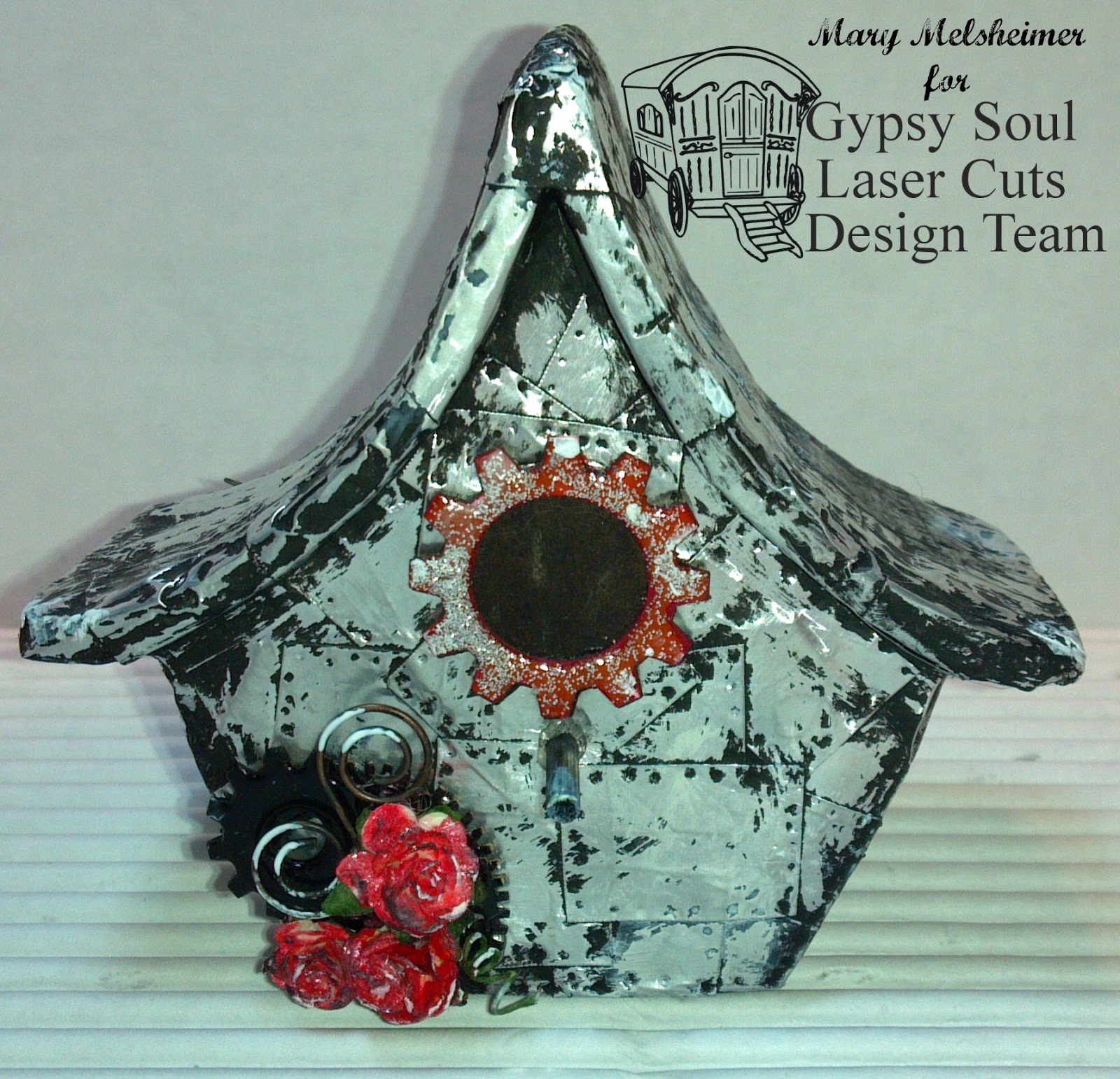 The Craft Hoarder: Steampunk Birdhouse for Gypsy Soul Laser Cuts