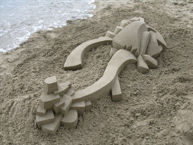 Awesome Geometrical Types Shaped With Sand