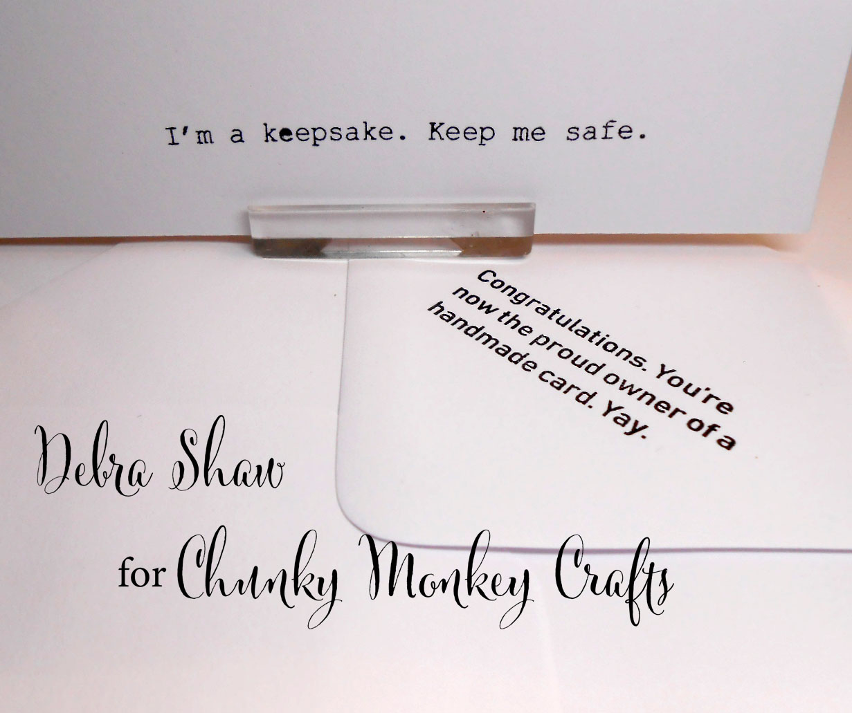 Debs Bat Cave: Chunky Monkey card for Libby