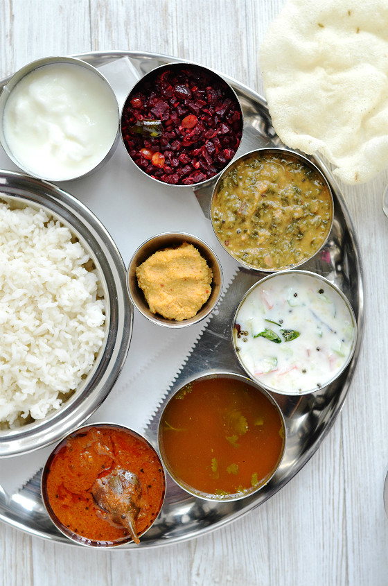 Simple Everyday South Indian Thali
