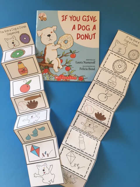 Dog a Donut Sequencing Craft plus Math ~ Preschool Printables
