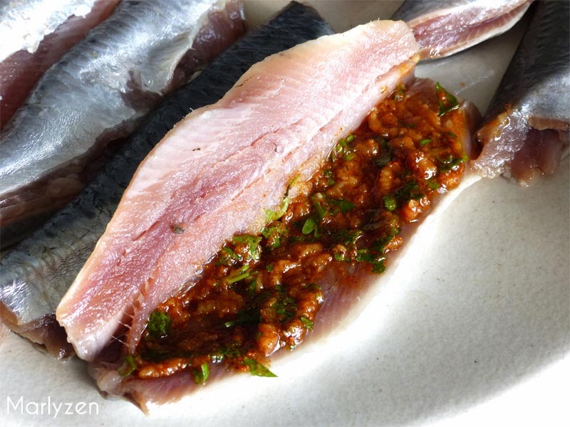 Sardines farcies à la chermoula au four | Marlyzen, cuisine revisitée