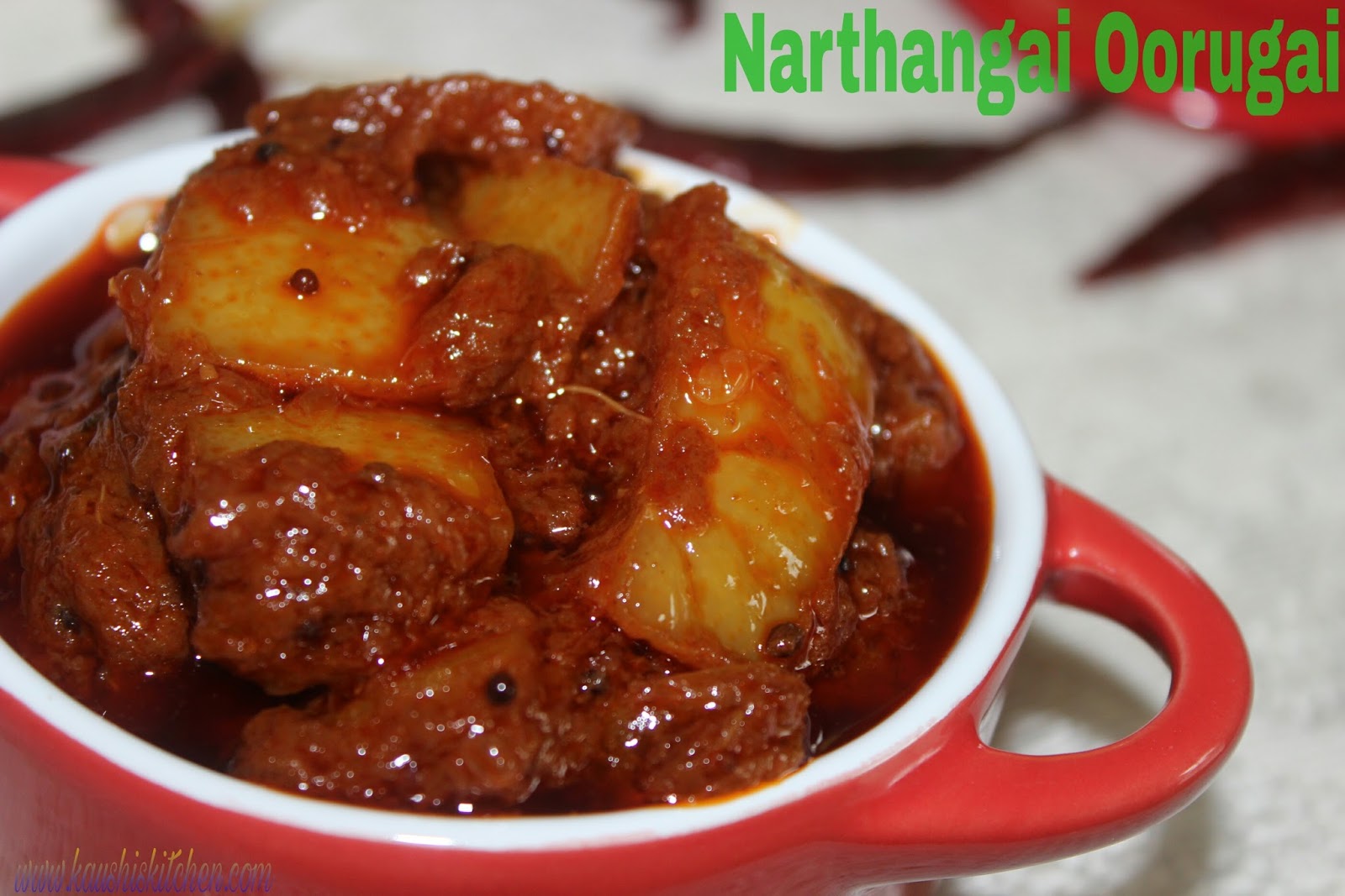 CITRON PICKLE / NARTHANGAI PICKLE / NARTHANGAI OORUGAI