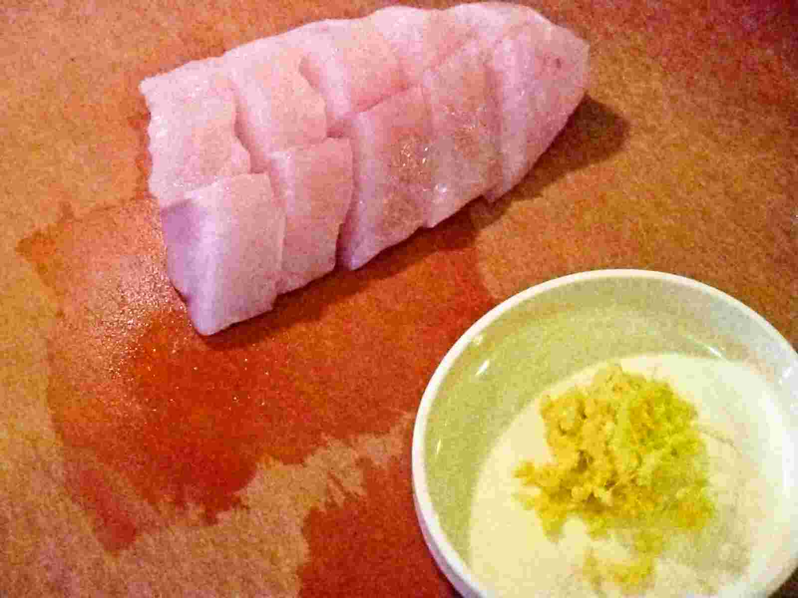 Recipes for Tom: Sakana no tattaage-fu / deep-fried ginger-soy sauce ...