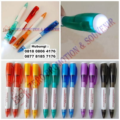 Jual pulpen senter - pen senter | zeropromosi | souvenir barang promosi ...