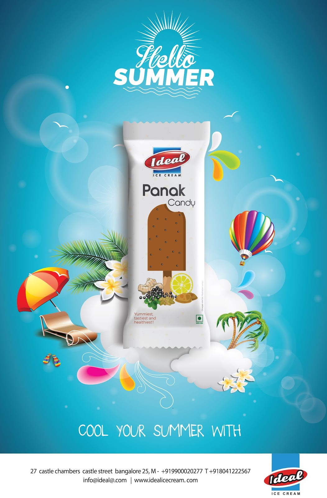 Ideal Ice cream Creative Ads