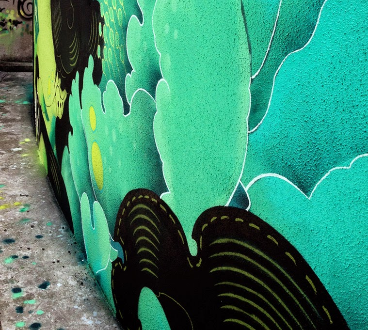 ONEQ creates a gorgeous mural on the streets of Tokyo, Japan ...