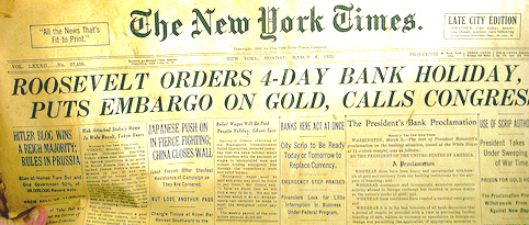 CityEconomist Update: BANKS | "Holidays"–Greece-2015 v FDR-1933