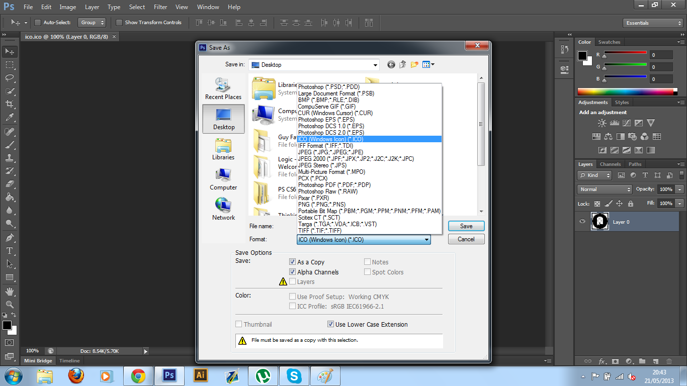 Contextual Influences: ICO File Format For Websites.
