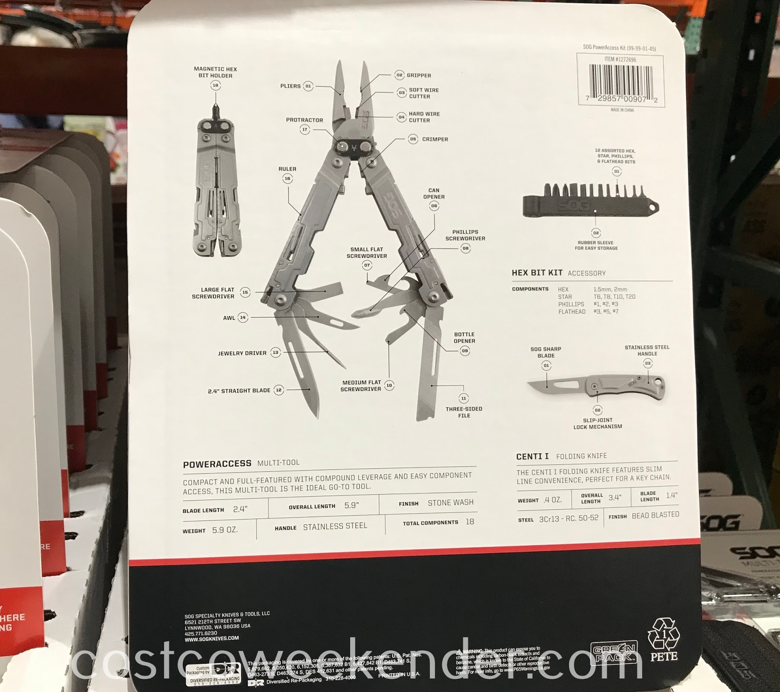 SOG Multi-Tool and Knife | Costco Weekender