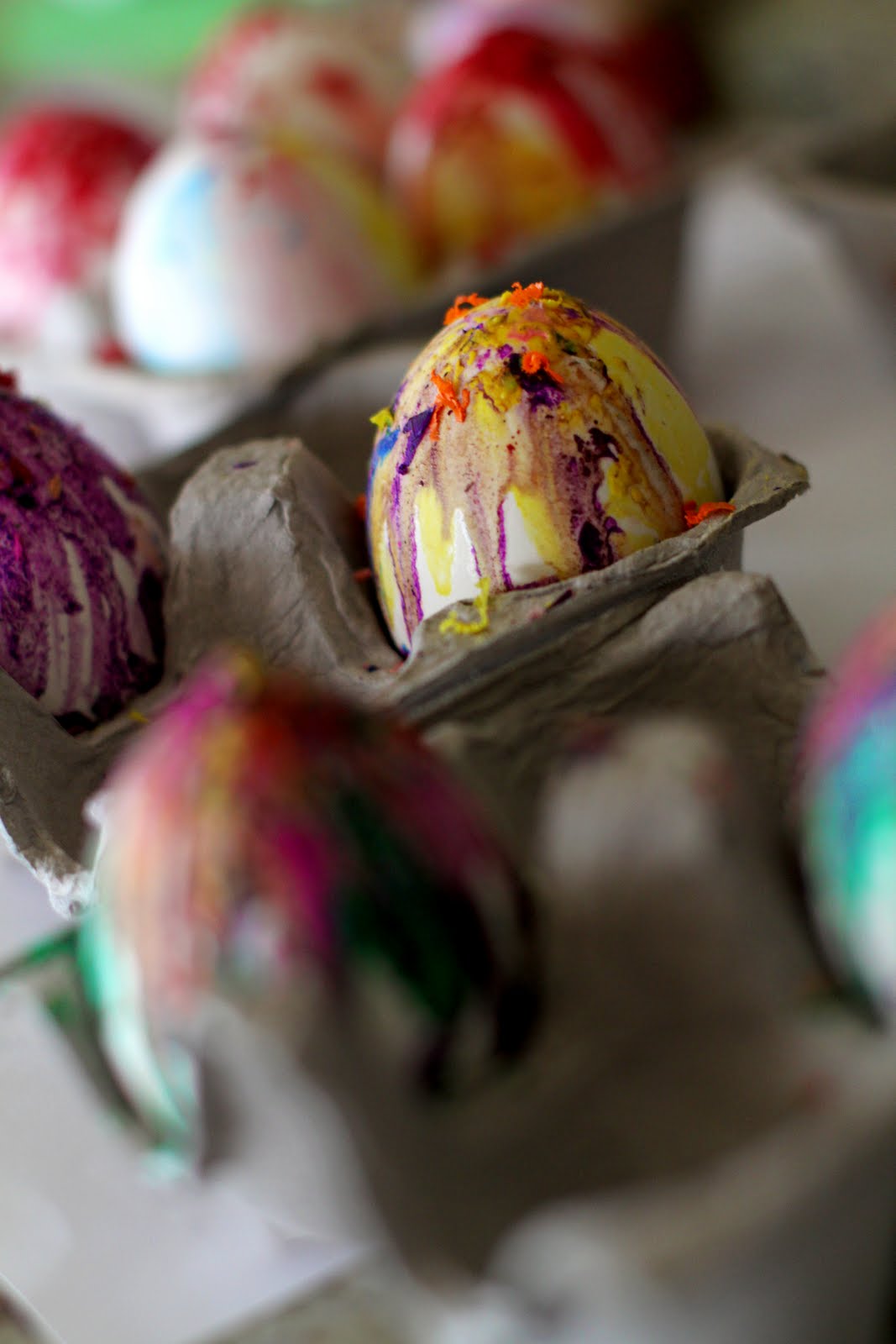 Project Purple: Crayon Melt Easter Eggs