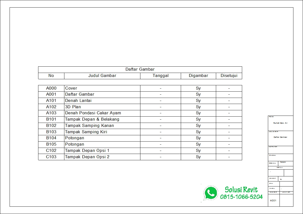 Belajar Revit : Contoh Desain Rumah Menggunakan Revit - 2 ~ Kursus ...