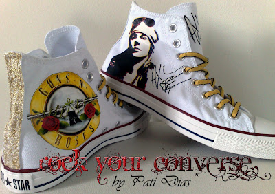 Converse All Star Customizado - Rock Your Converse!: Axl Rose (Guns N ...