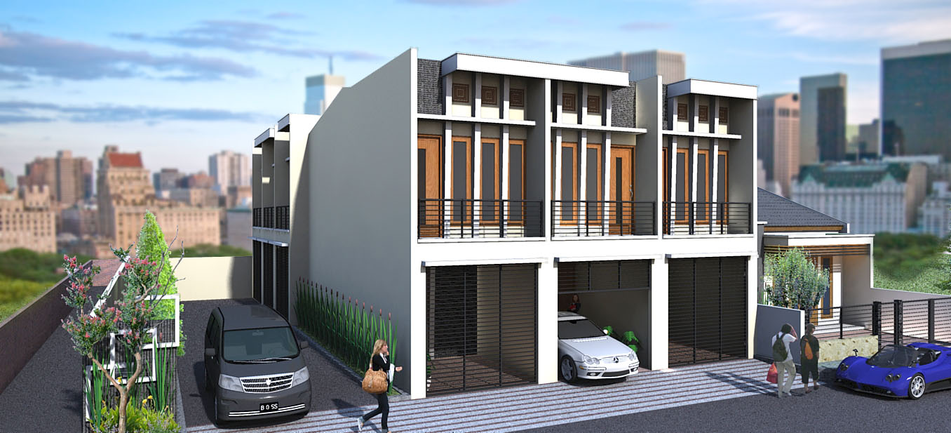 Panduan Bangunan Rumah: Rumah Kost 2 Tingkat dengan konsep Minimalis