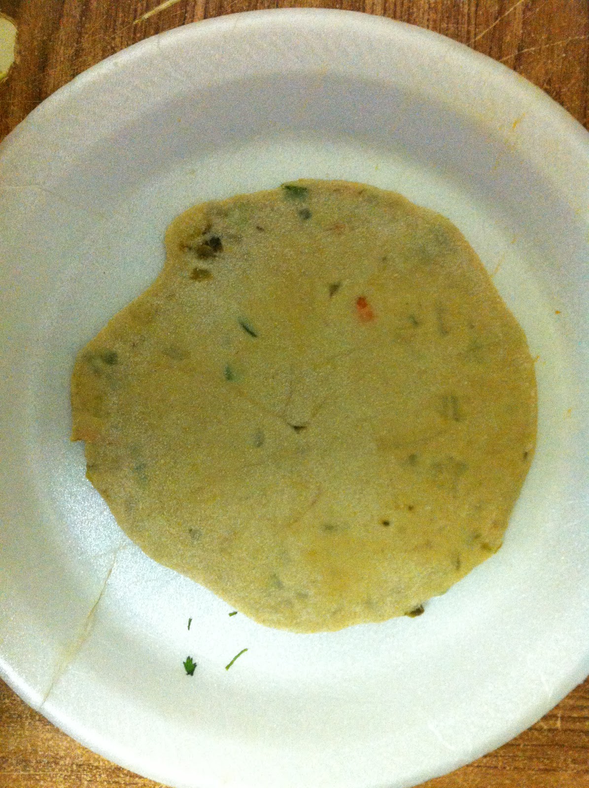 Foodies Nest: MUSHROOM,POTATO,SOY CHUNKS POWDERED STUFFED CHAPATTI