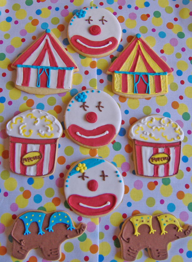 Doce Maria: Biscoitos Tema Circo - Circus Cookies
