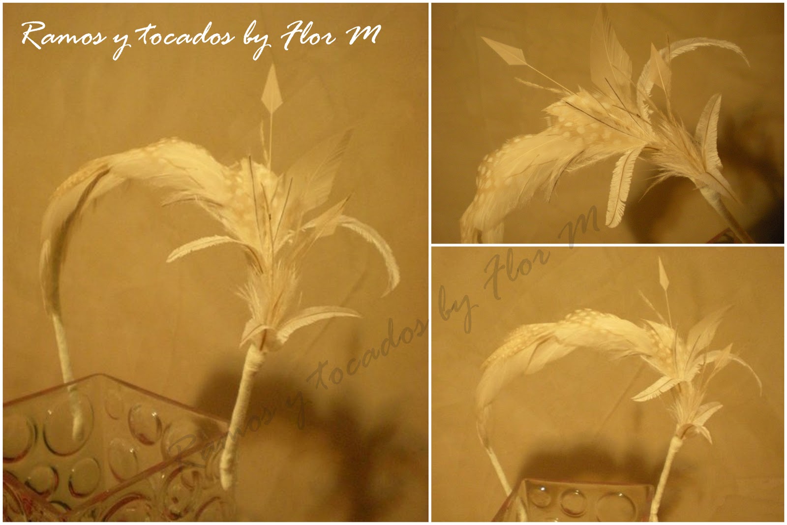 Ramos y tocados by Flor M: Vinchas forradas con variedad de plumas ...