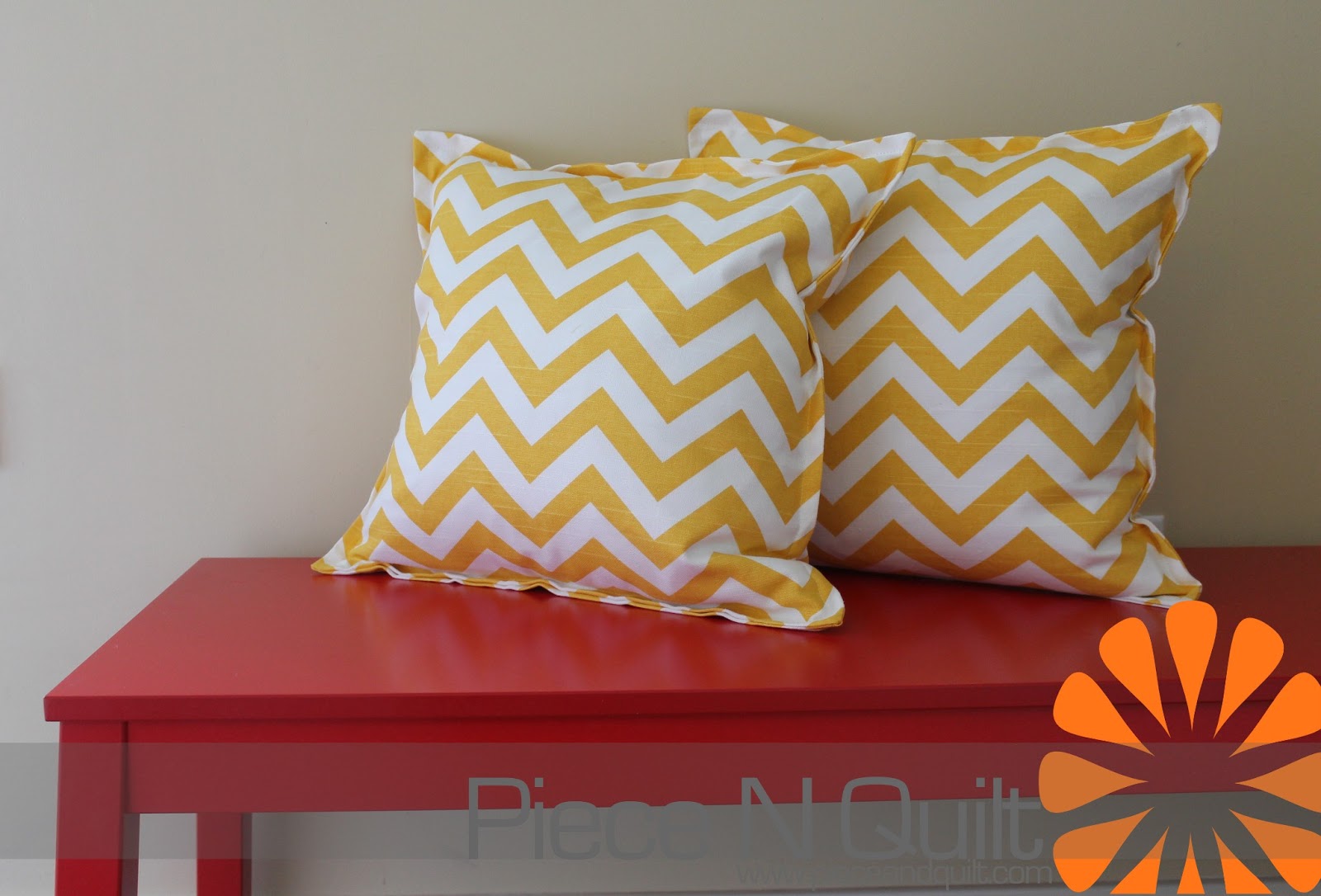 Piece N Quilt: Simple Chevron Pillow Tutorial