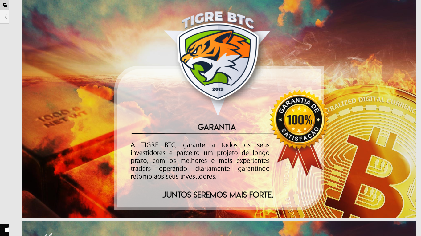 LANÇAMENTO EMPRESA TIGRE BTC OFICIAL 2019