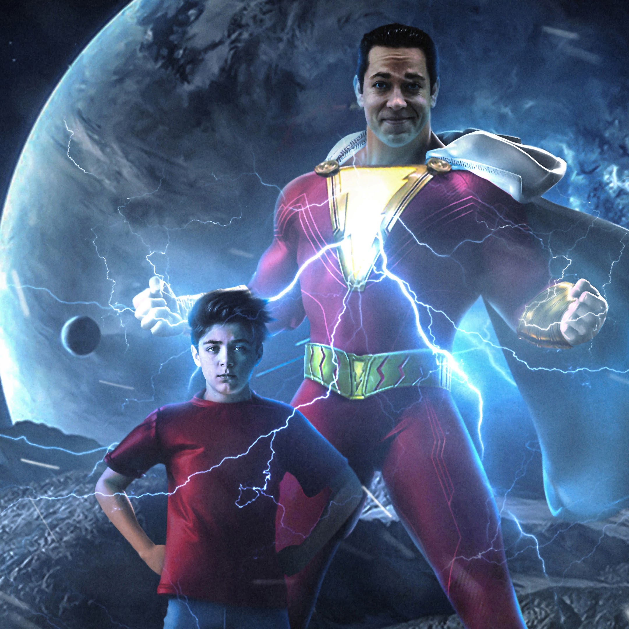 Shazam, 2019, Movie, 4K, #2 Wallpaper iPhone Phone
