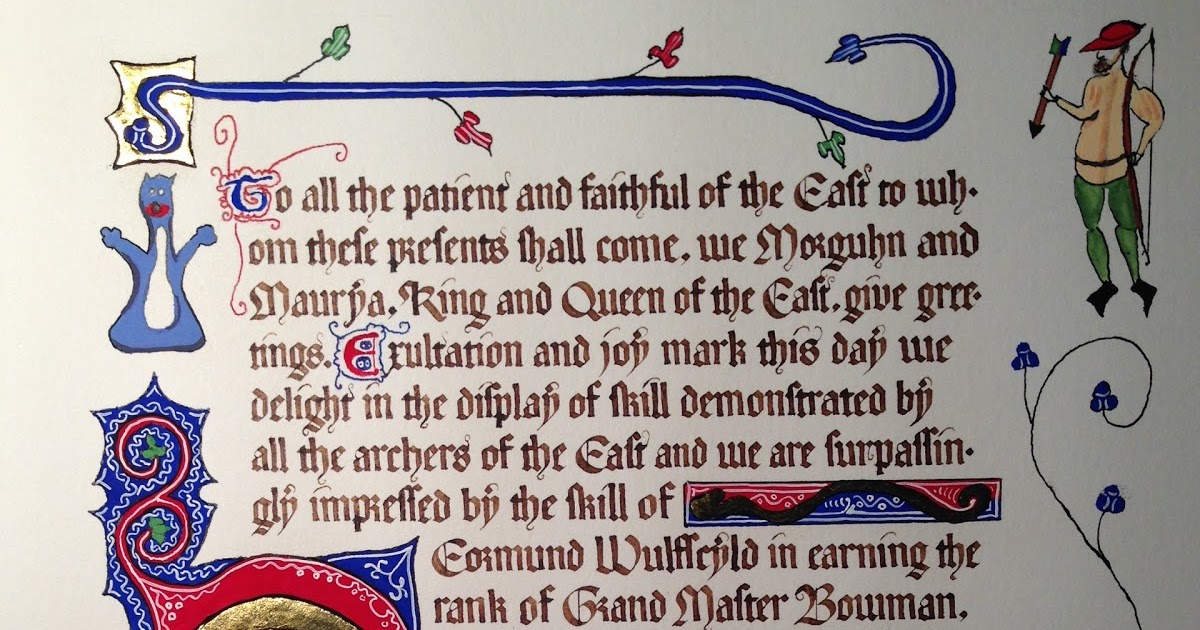 The Pensive Pen: Deormund Wulfscyld - Grand Master Bowman - a.s. xxiv ...