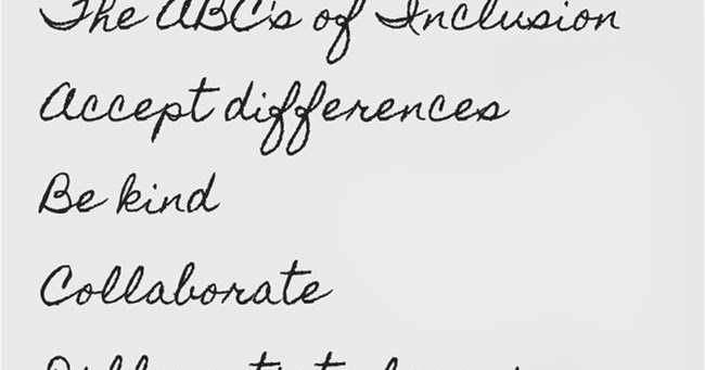 Removing the Stumbling Block: The ABC's of Inclusion