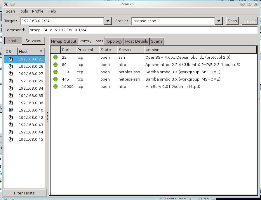 IS2C: Local Network Scanning