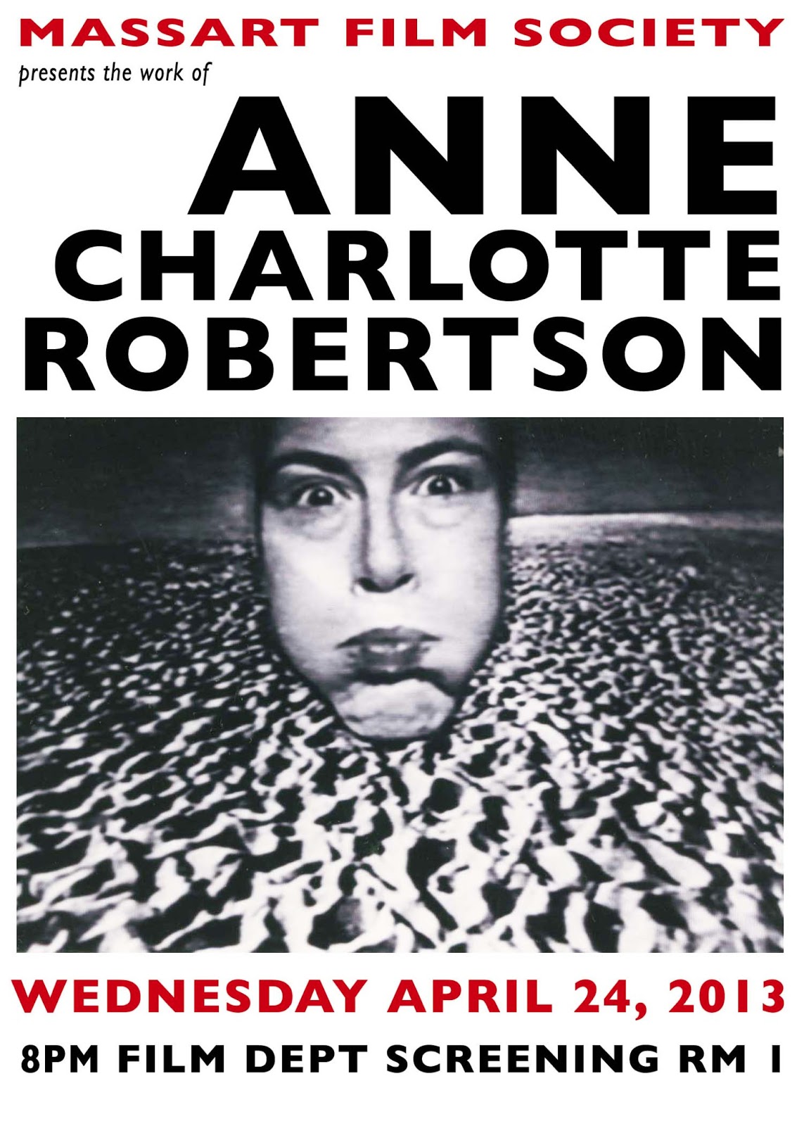 MassArt Film Society: 4/24/13 Anne Charlotte Robertson
