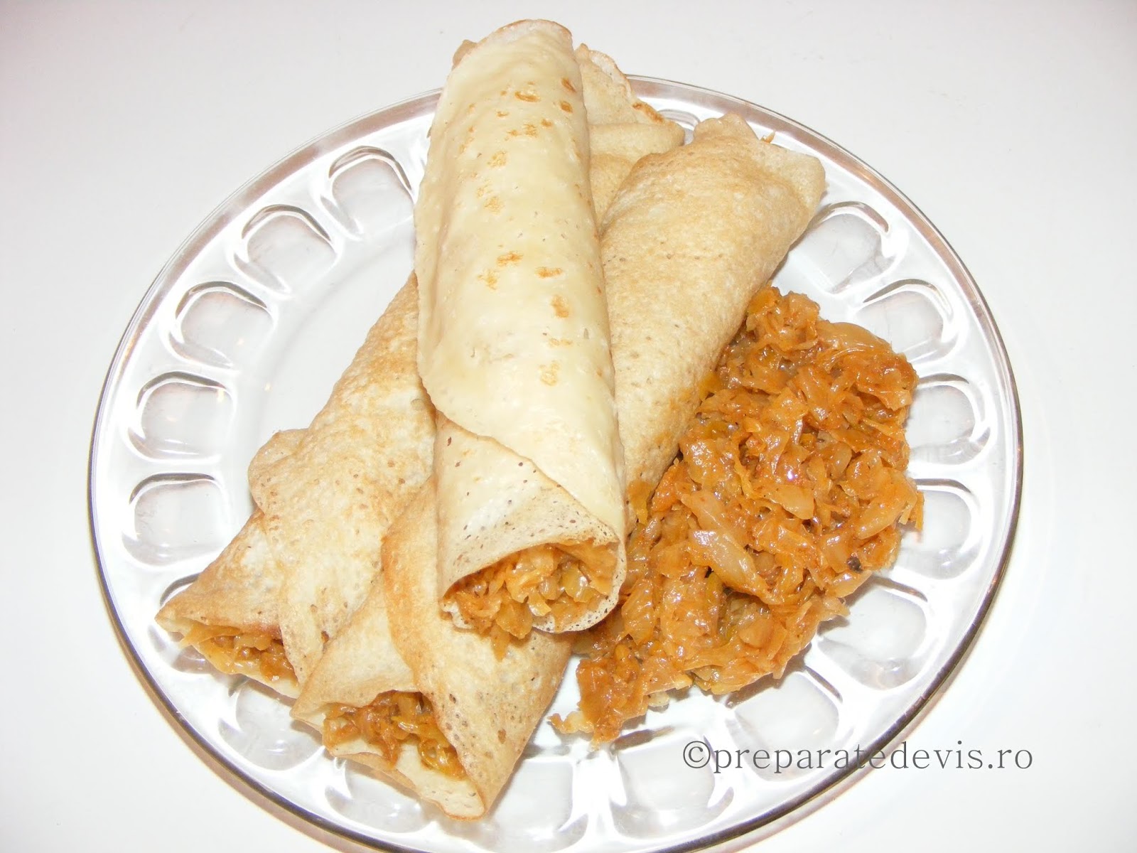 Clatite cu varza calita reteta | Preparatedevis.ro