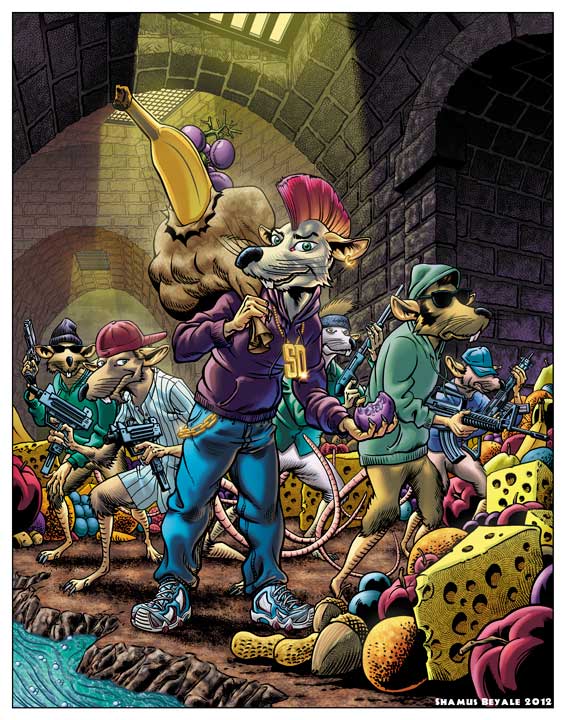 Shamus Beyale's Art: NYC Subway Rats