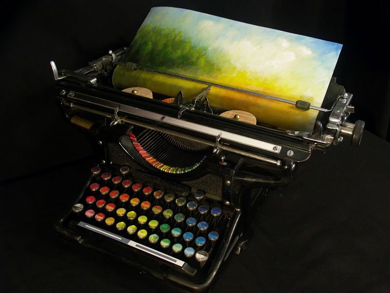 light color sound: Chromatic Typewriter