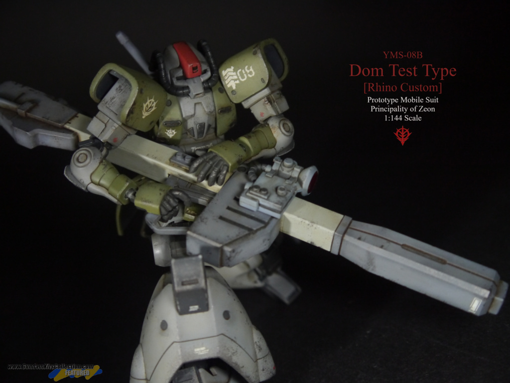 Custom Build: HG 1/144 YMS-08B Dom Test Type [Rhino Custom]
