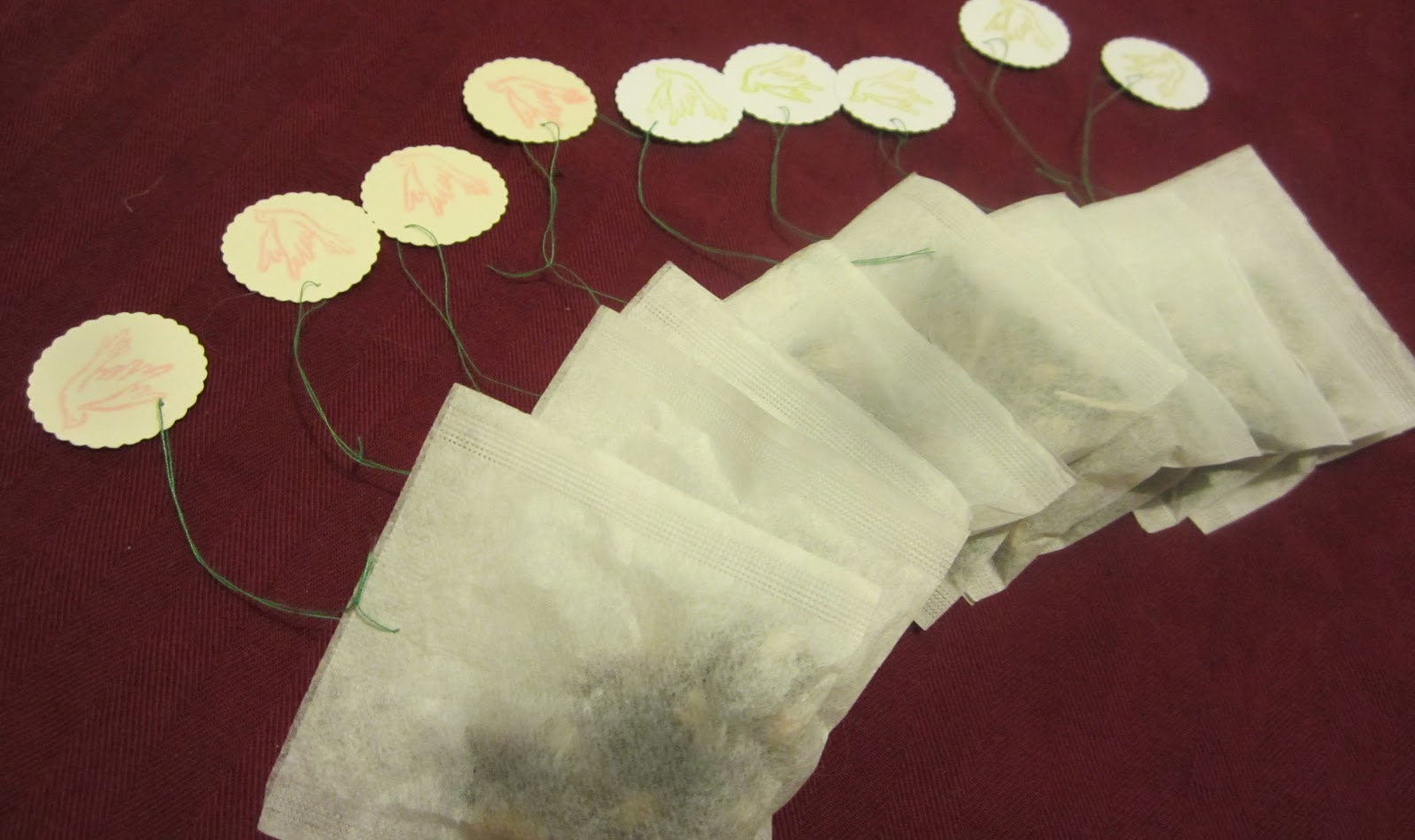 Shades Of Tangerine: Handmade Tea Bags