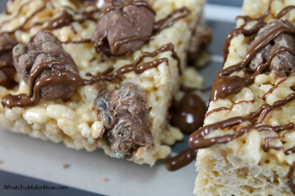 Whatcha Makin' Now?: Chocolate Covered Gummy Bear Rice Krispie Bars