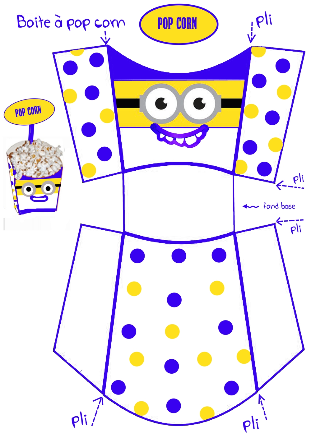 Ideas y moldes de minions para fiestas infantiles ~ Solountip.com