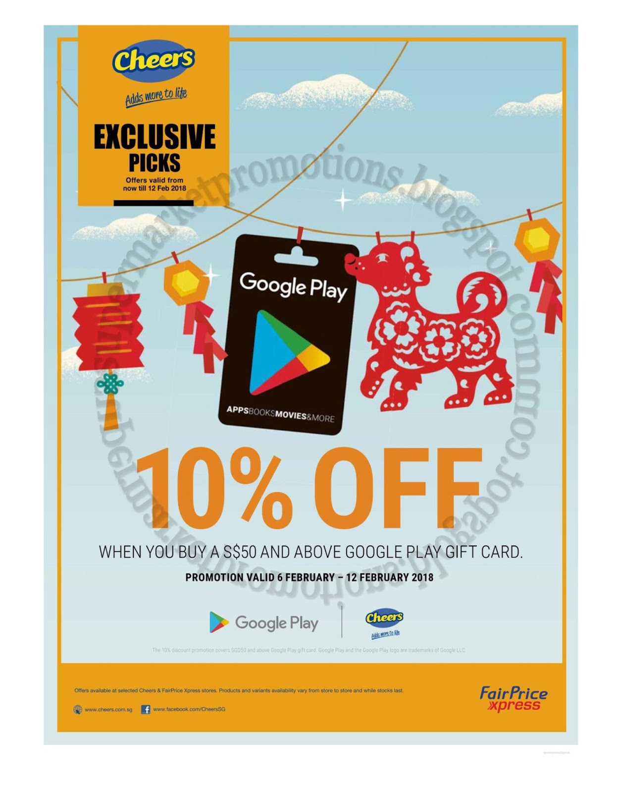 Cheers Google Play Gift Card Promotion 06 - 12 February 2018 ...