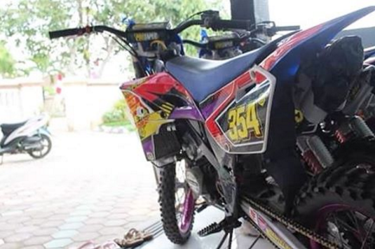 Modif Rangka Ninja Trail 150 R Grasstrack | Modifikasi Motor Trail
