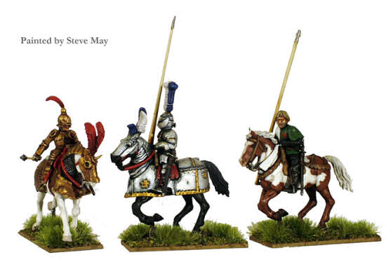 Wargame News and Terrain: Perry Miniatures: painted mounted men at arms!
