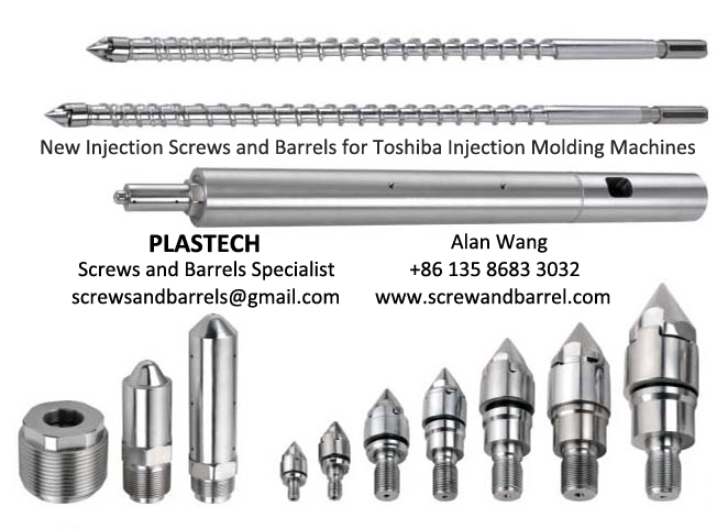Toshiba injection screws, barrels, cylinders, screw tips and other ...