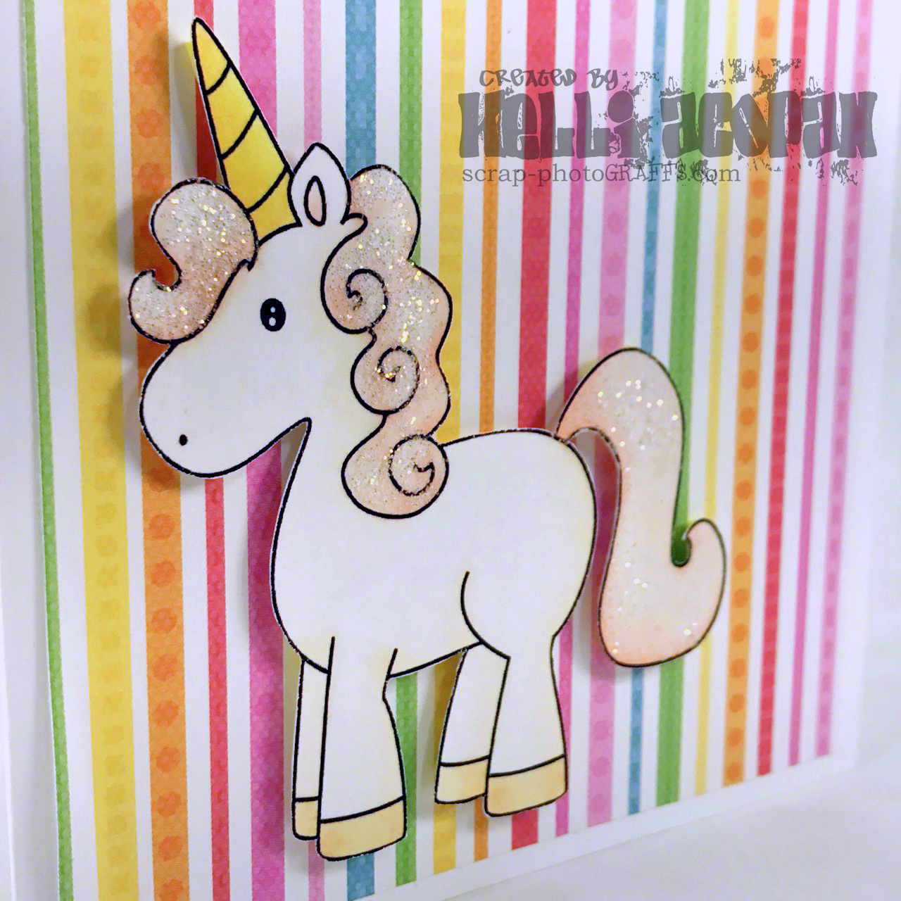 Whimsie Doodles Digital Stamps: Rainbow Unicorn!