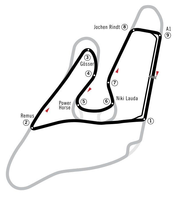 Chicane : F1 - Red Bull Ring, Áustria.